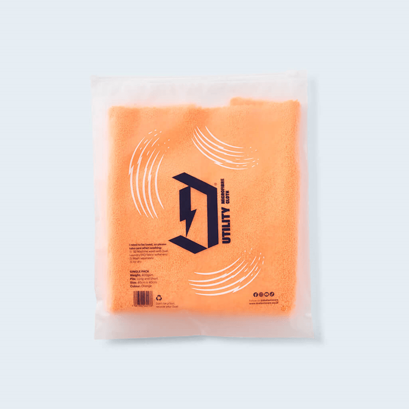 Dual Utility Double Sided Microfibre Cloth - Orange – The Drivers HQ